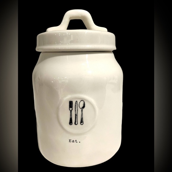 Rae Dunn | Kitchen | Rae Dunn Eat Canister Jar Wlid Magenta Artisan ...
